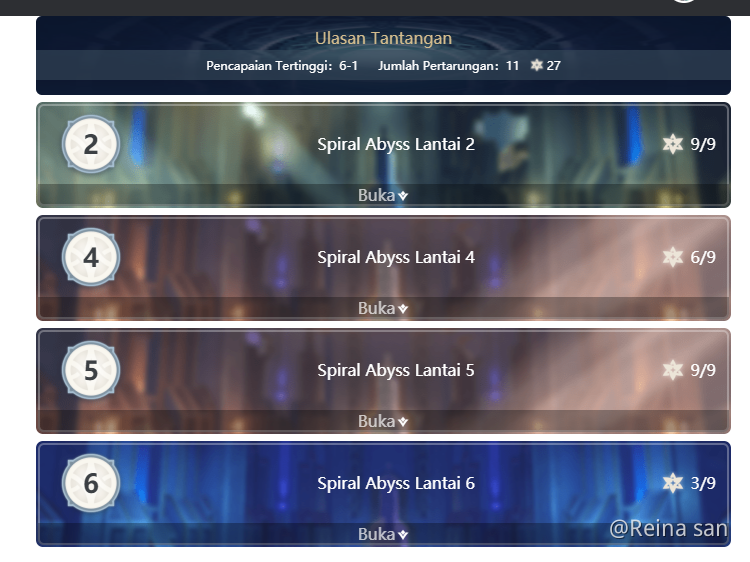 Ada Rekomendasi Party Gak buat Spiral abyys lantai 6? Genshin Impact | HoYoLAB