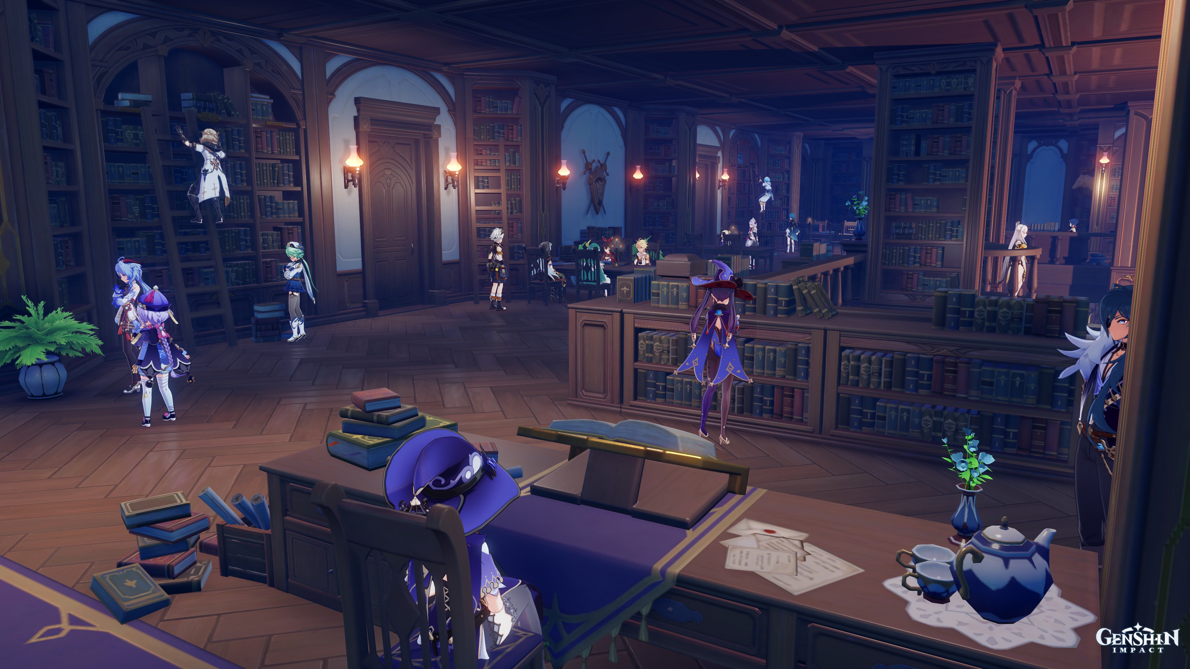 A Busy Time for Lisa at the Library Genshin Impact | HoYoLAB