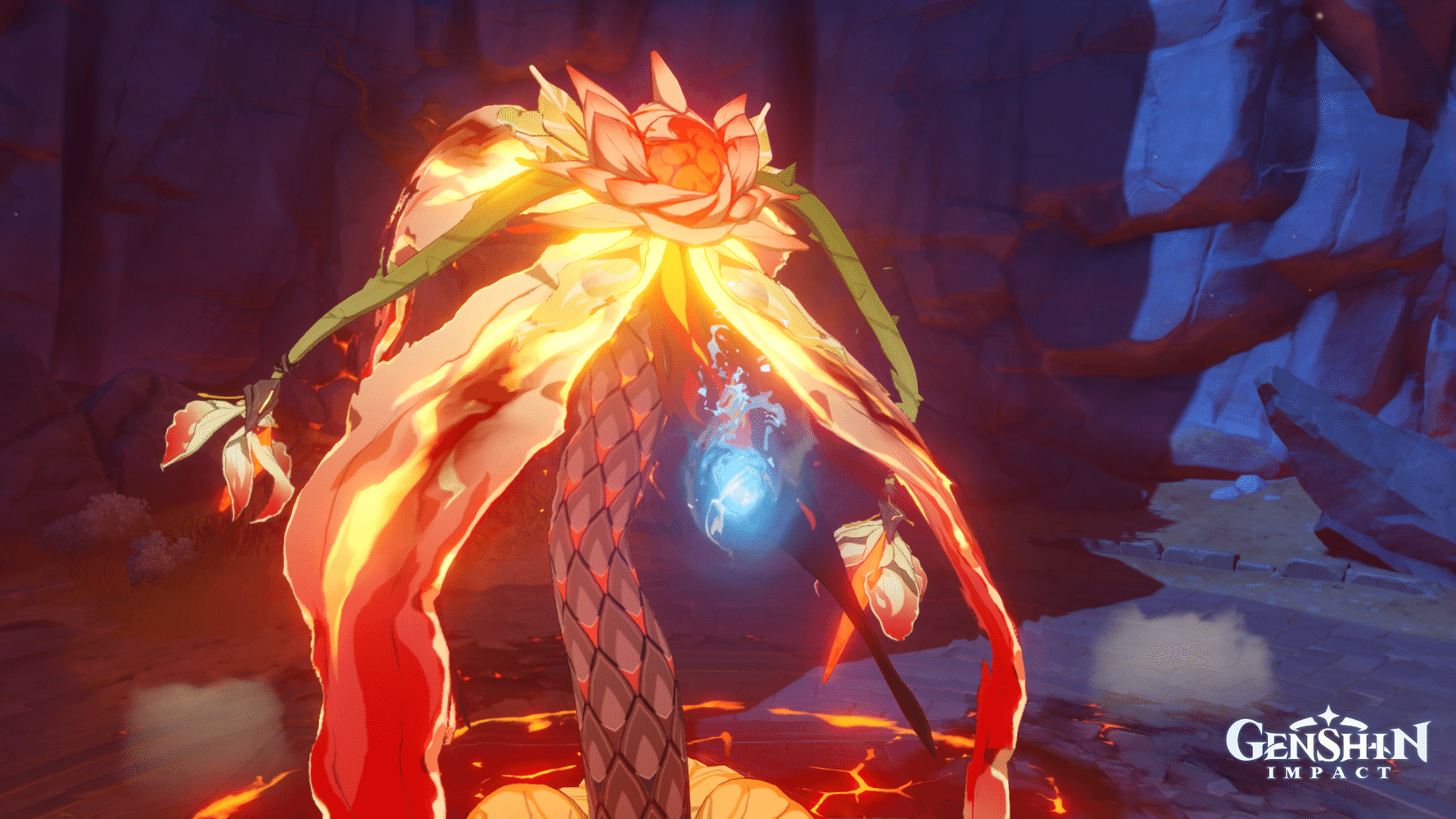 Riding Pyro Regisvine Genshin Impact | HoYoLAB