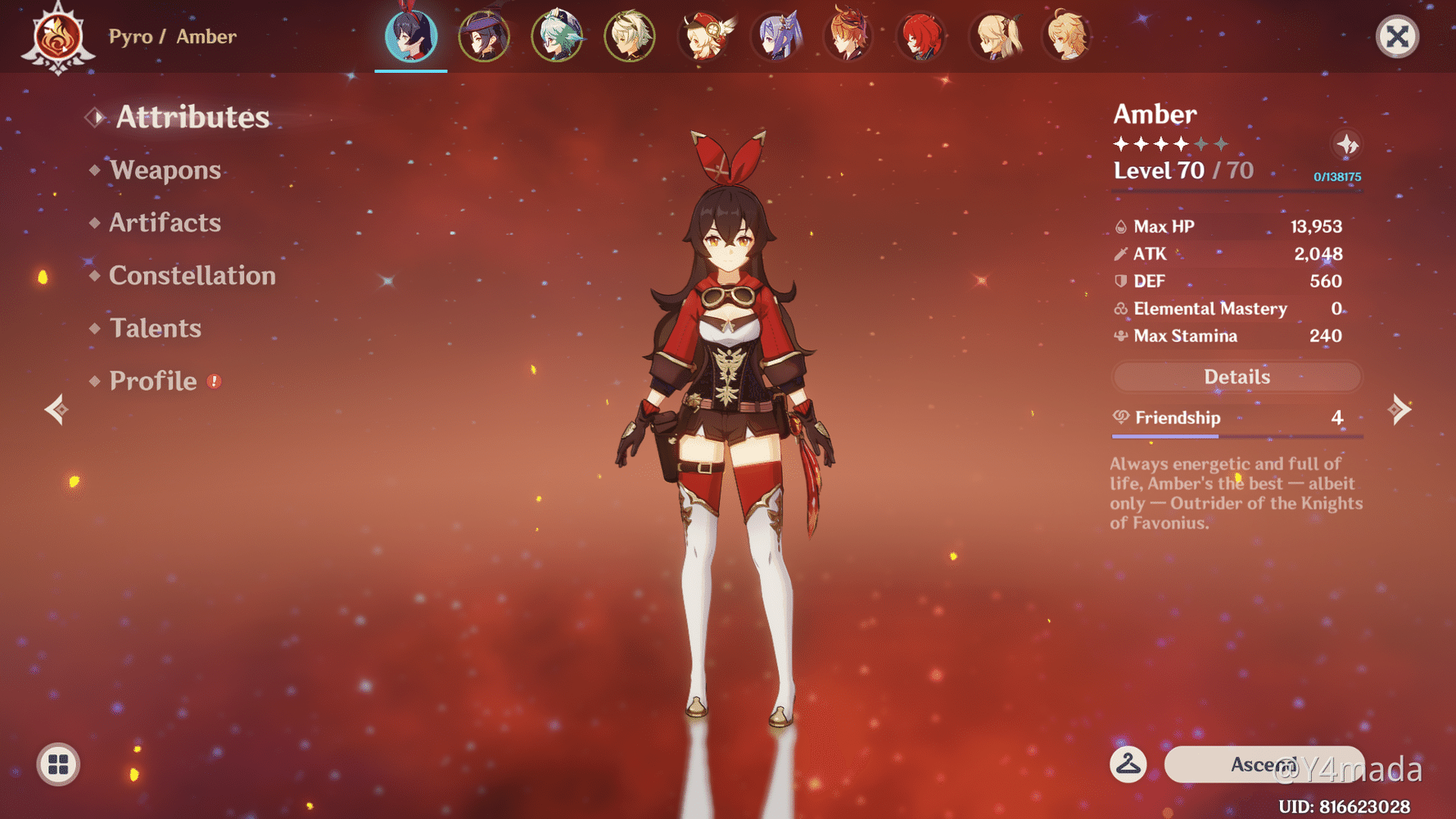 Amber Physical DMG Build Genshin Impact | HoYoLAB