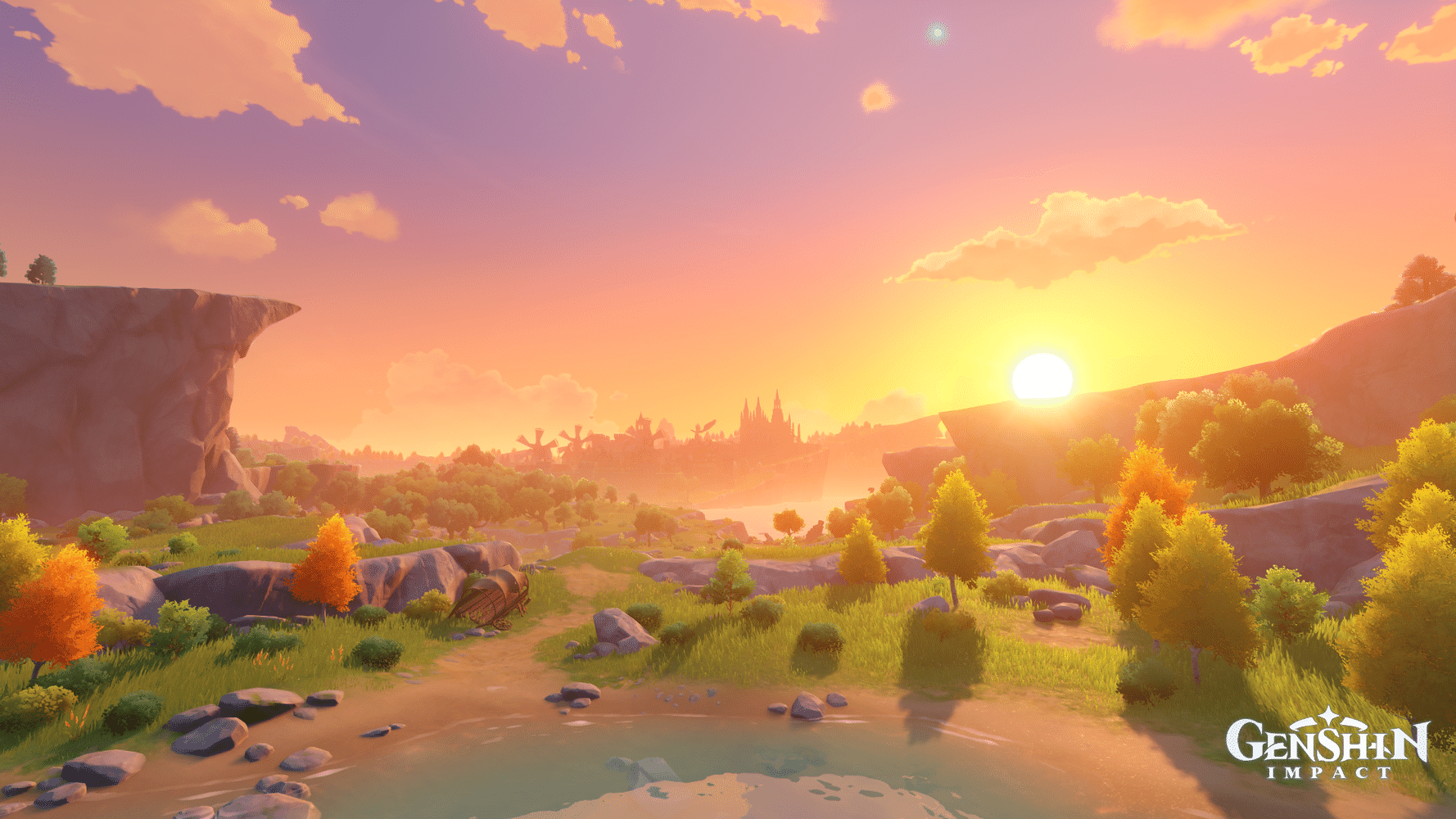 Sunset at Starfell Lake - Nostalgic memories of the beginning of the ...