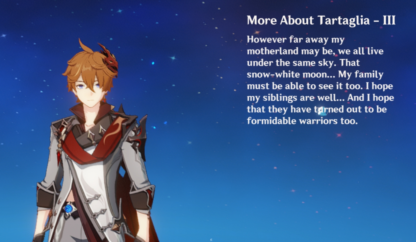 Childe is like so wise. His thoughts are great. Genshin Impact | HoYoLAB