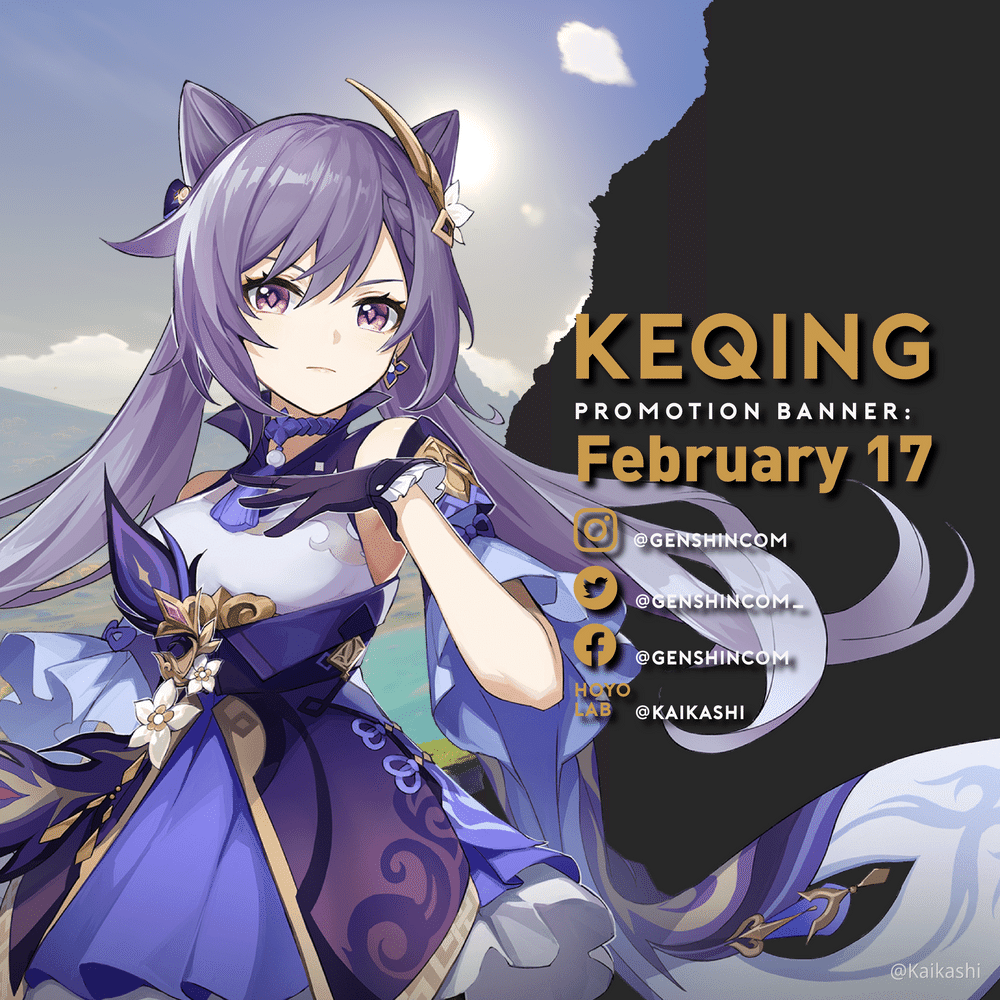 KEQING PROMOTION BANNER Genshin Impact | HoYoLAB