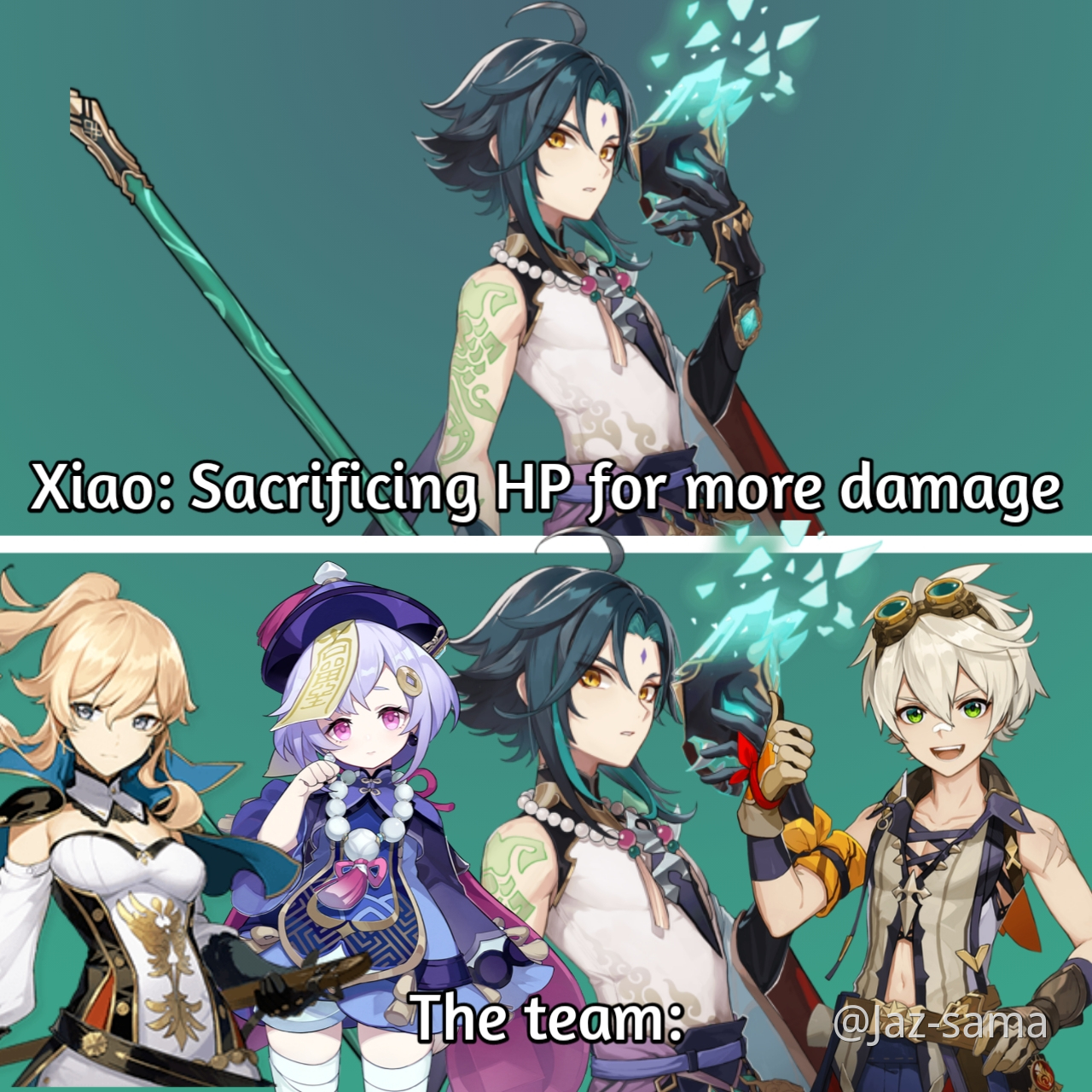 A Xiao Team Comps Meme Genshin Impact | HoYoLAB