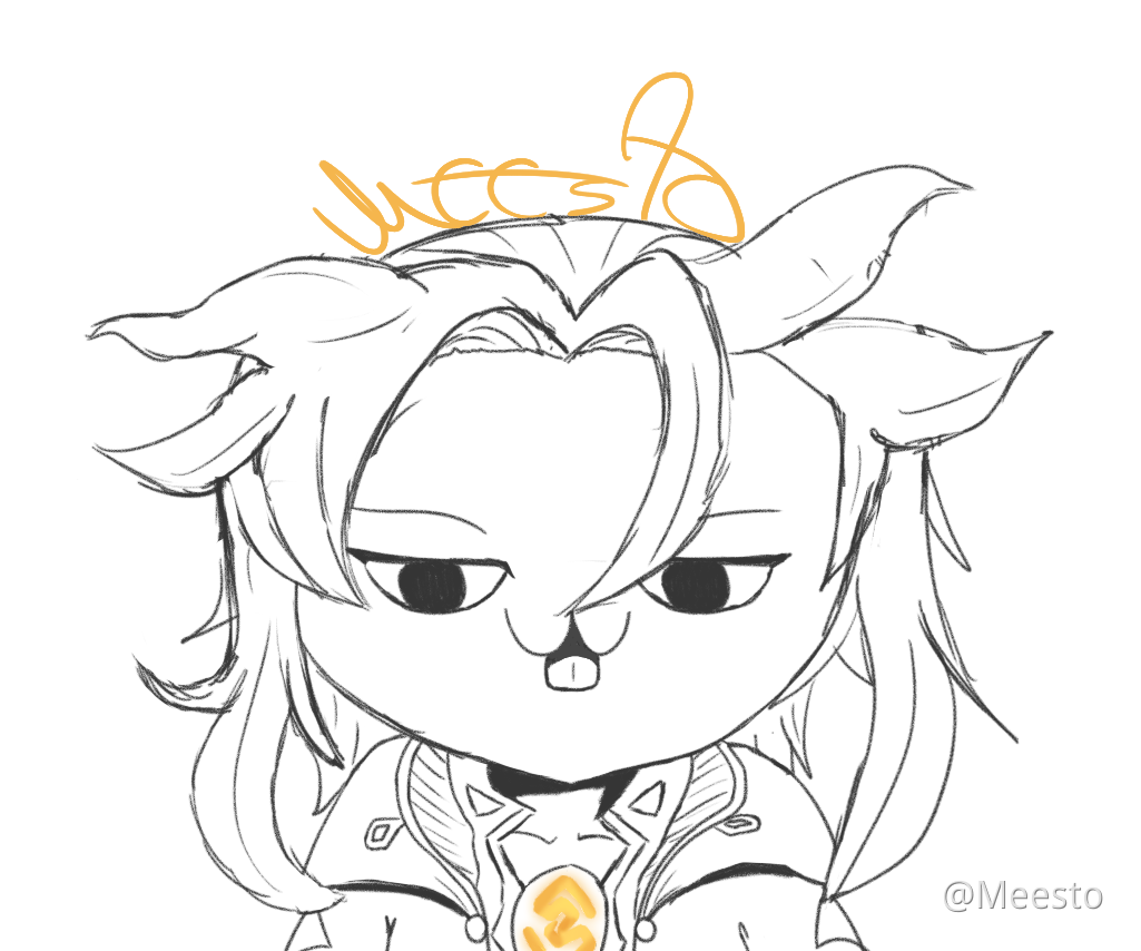 Day 6 - Albedo sketch 🐱 Genshin Impact | HoYoLAB