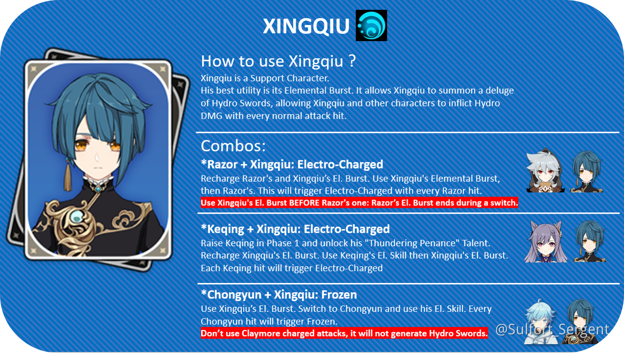 [CHARACTER - BUILD]: Xingqiu Genshin Impact | HoYoLAB