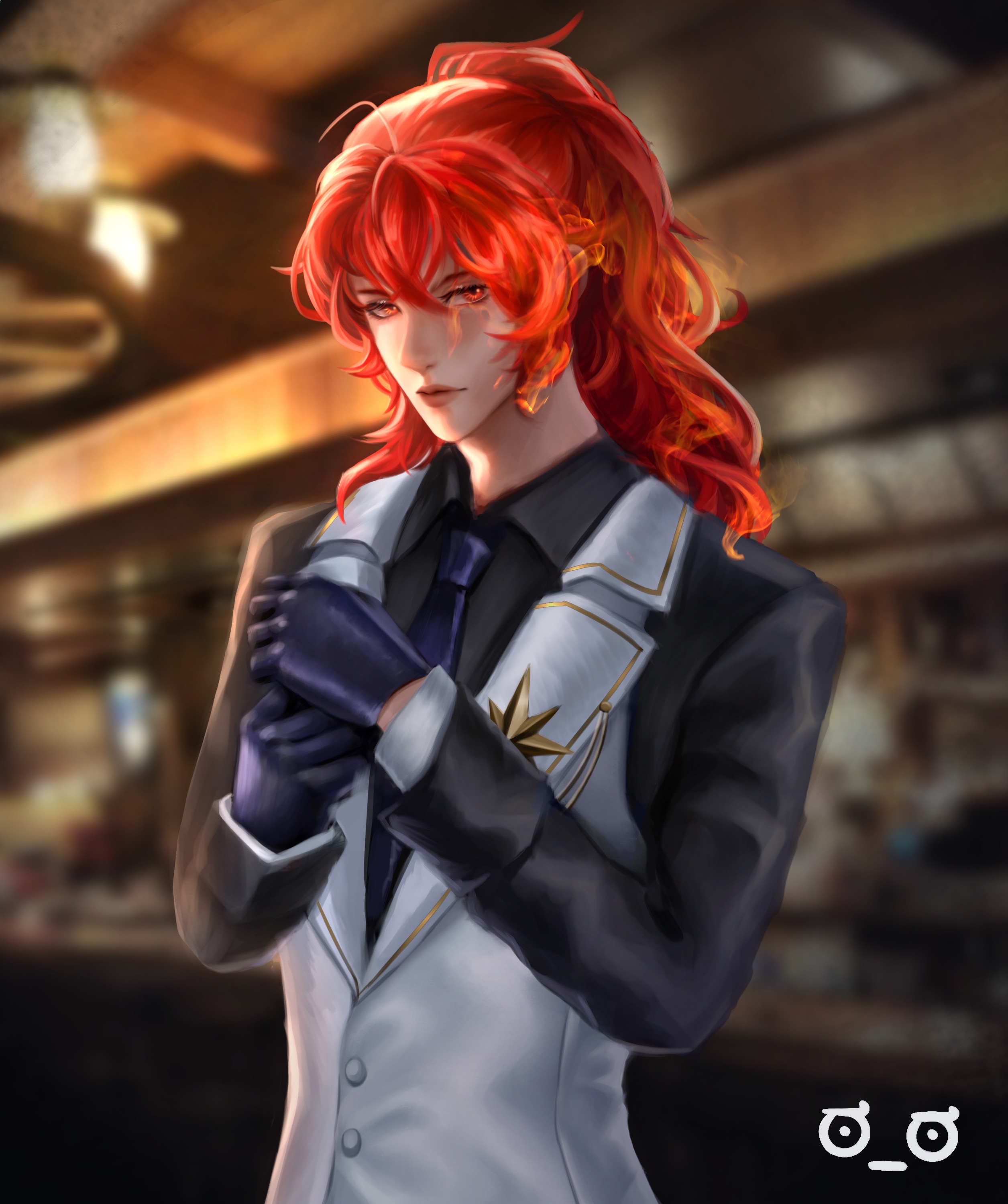Drawing of Diluc ^ↀᴥↀ^ Genshin Impact | HoYoLAB