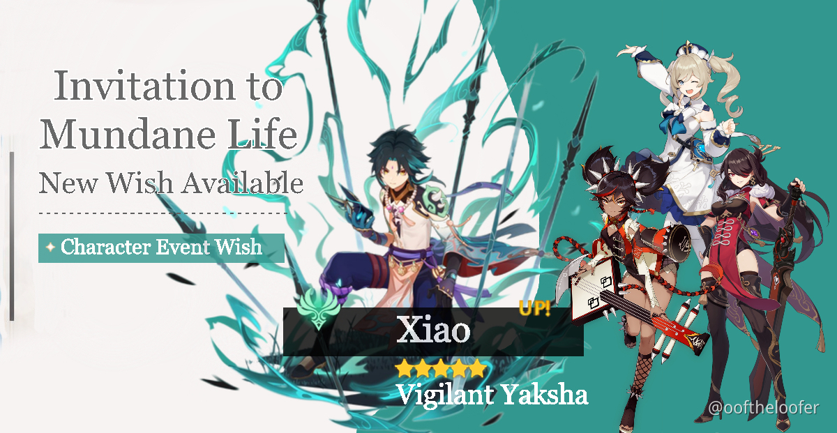 (Fan Made) Xiao Banner for a friend Genshin Impact | HoYoLAB