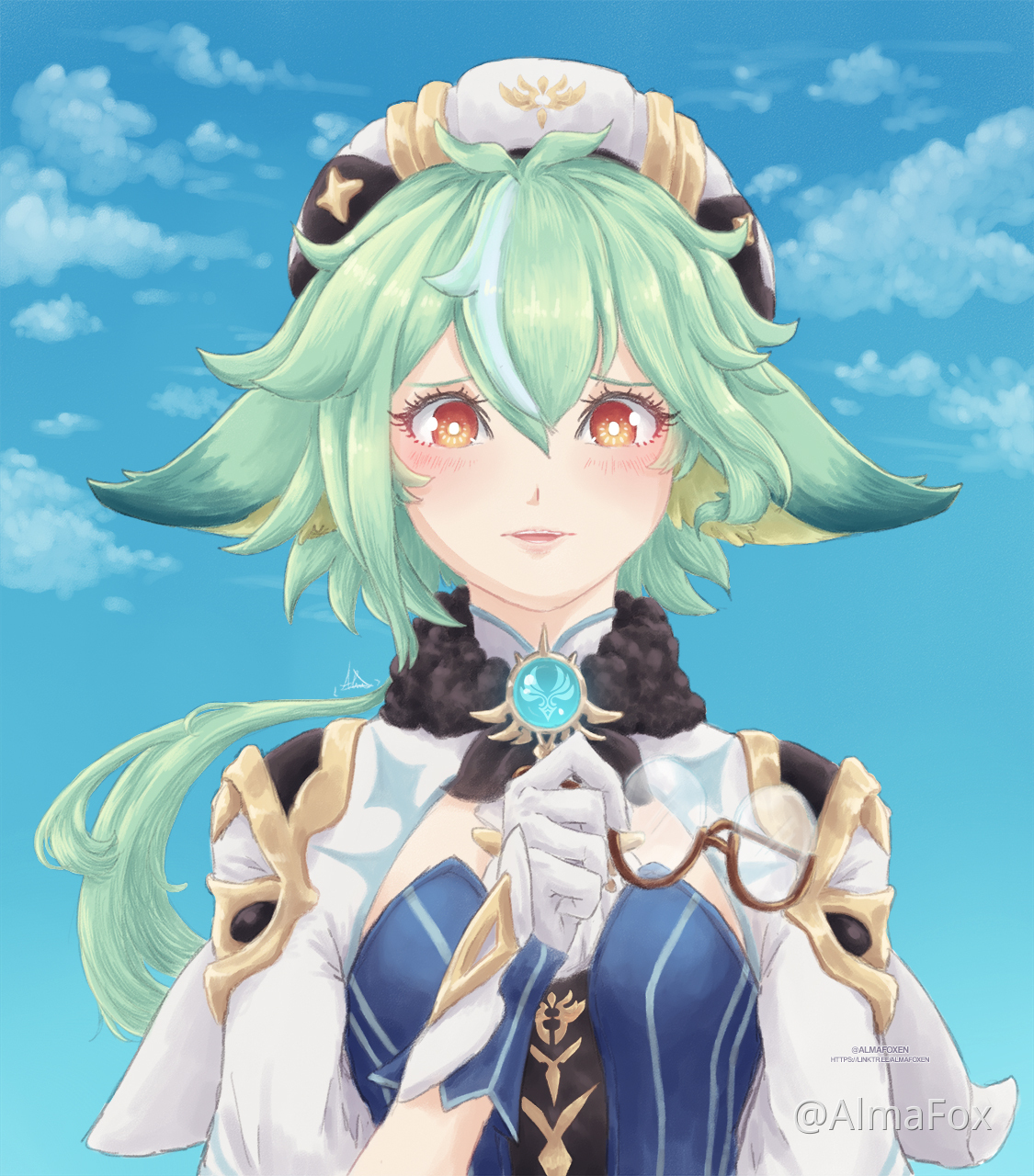 Sucrose without glasses Genshin Impact | HoYoLAB