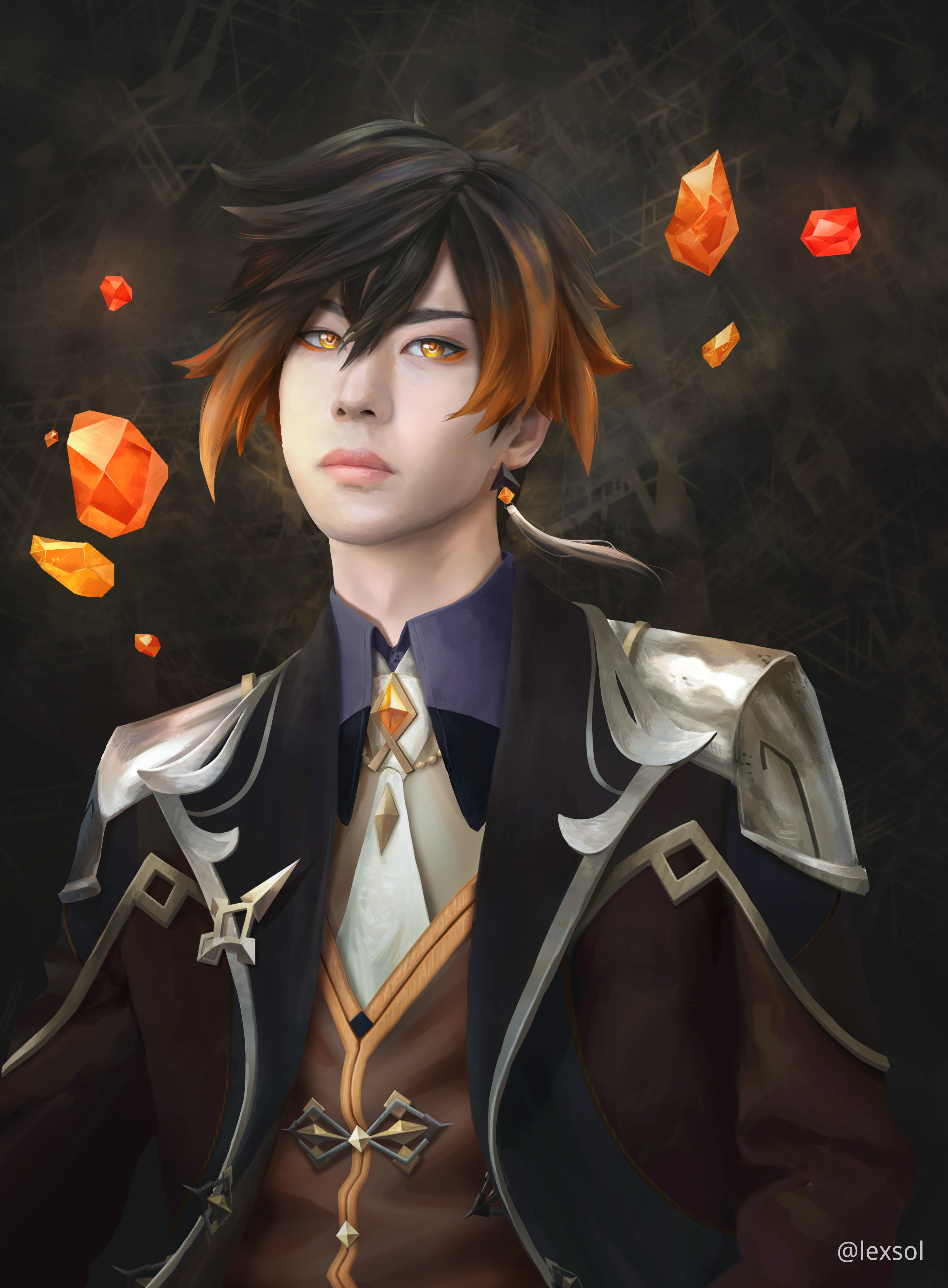 Zhongli portrait Genshin Impact | HoYoLAB