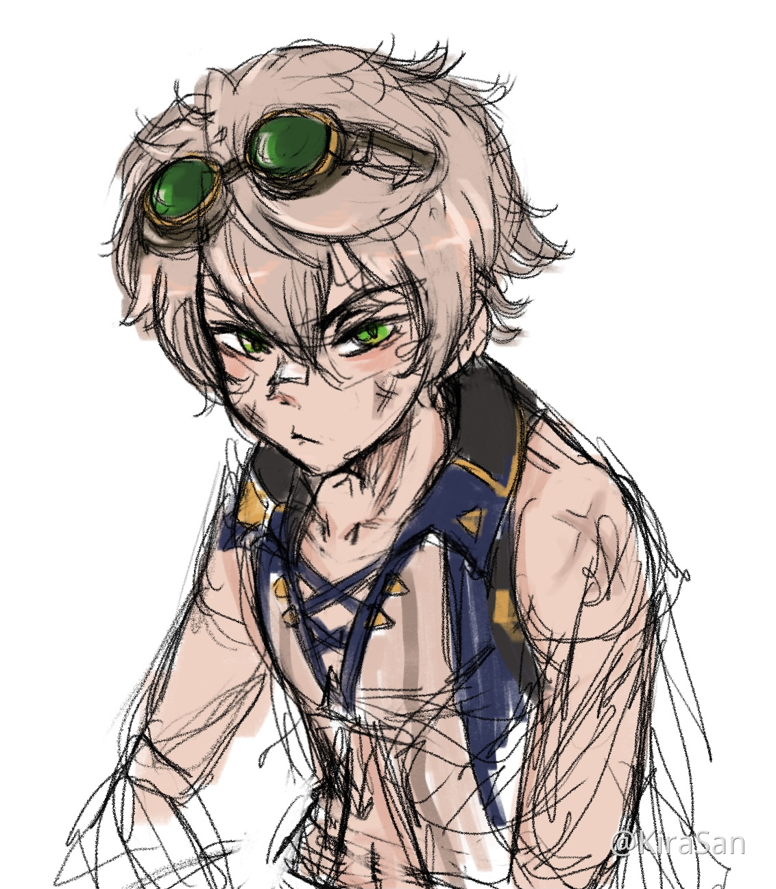 Sketch of Bennett Boy Genshin Impact | HoYoLAB