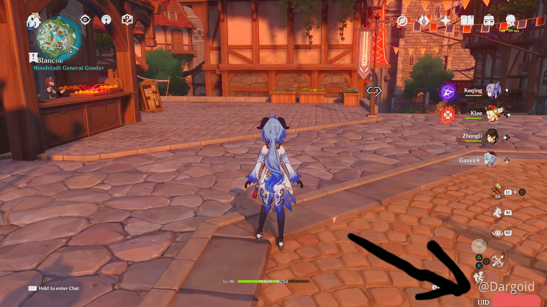 Hiding UID Genshin Impact | HoYoLAB