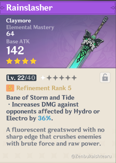 Rainslasher [R5] Genshin Impact | HoYoLAB