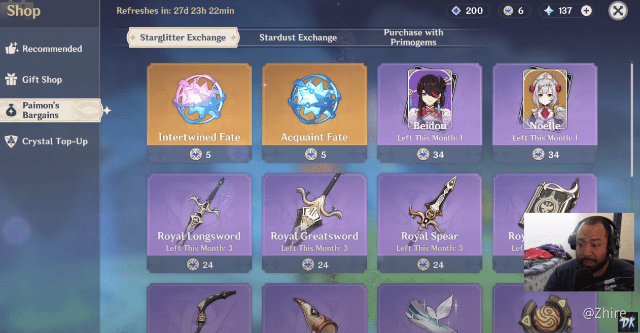 paimon's bargain shop reset characters Genshin Impact | HoYoLAB