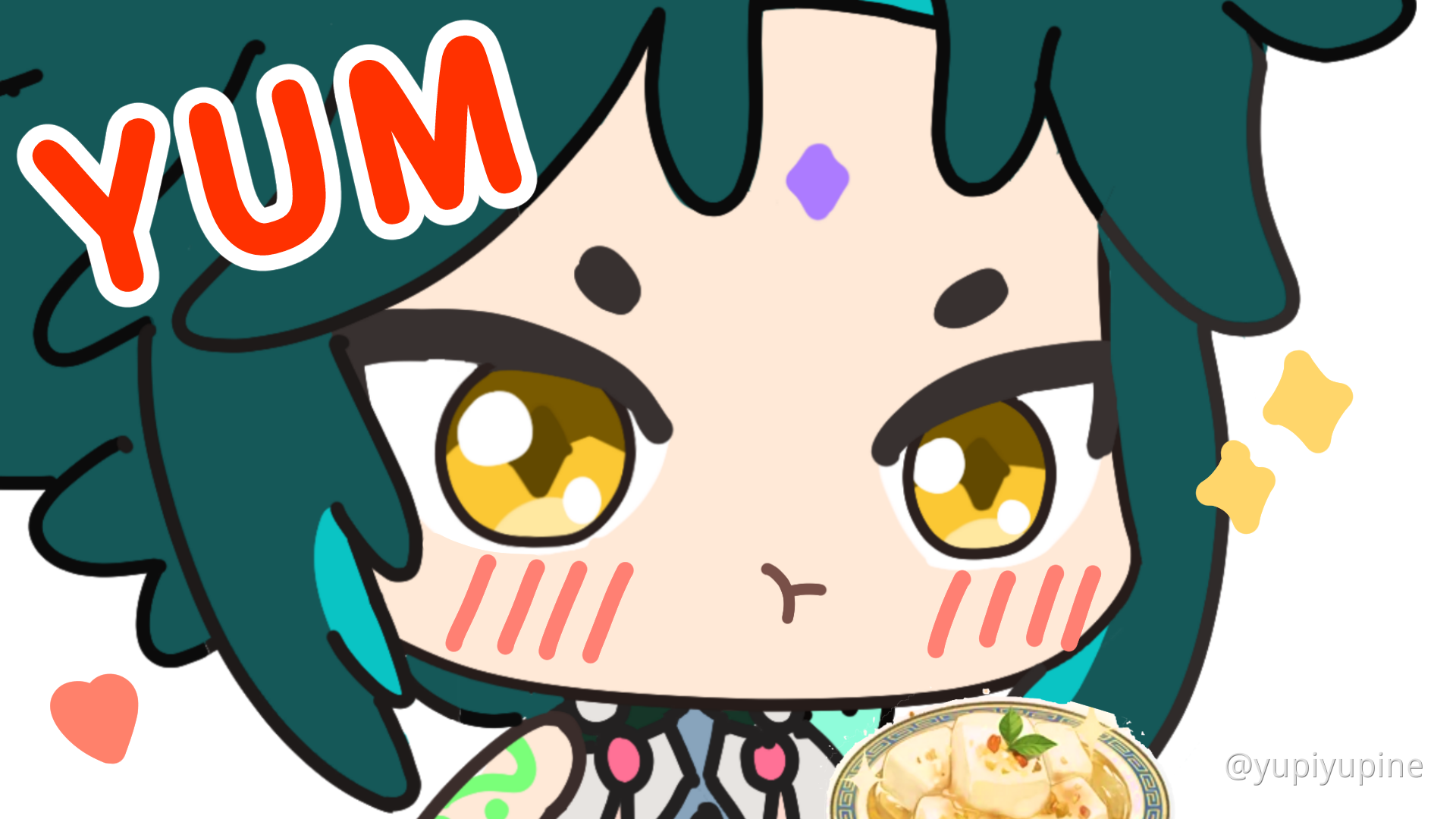 Xiao eats Almond Tofu Genshin Impact | HoYoLAB