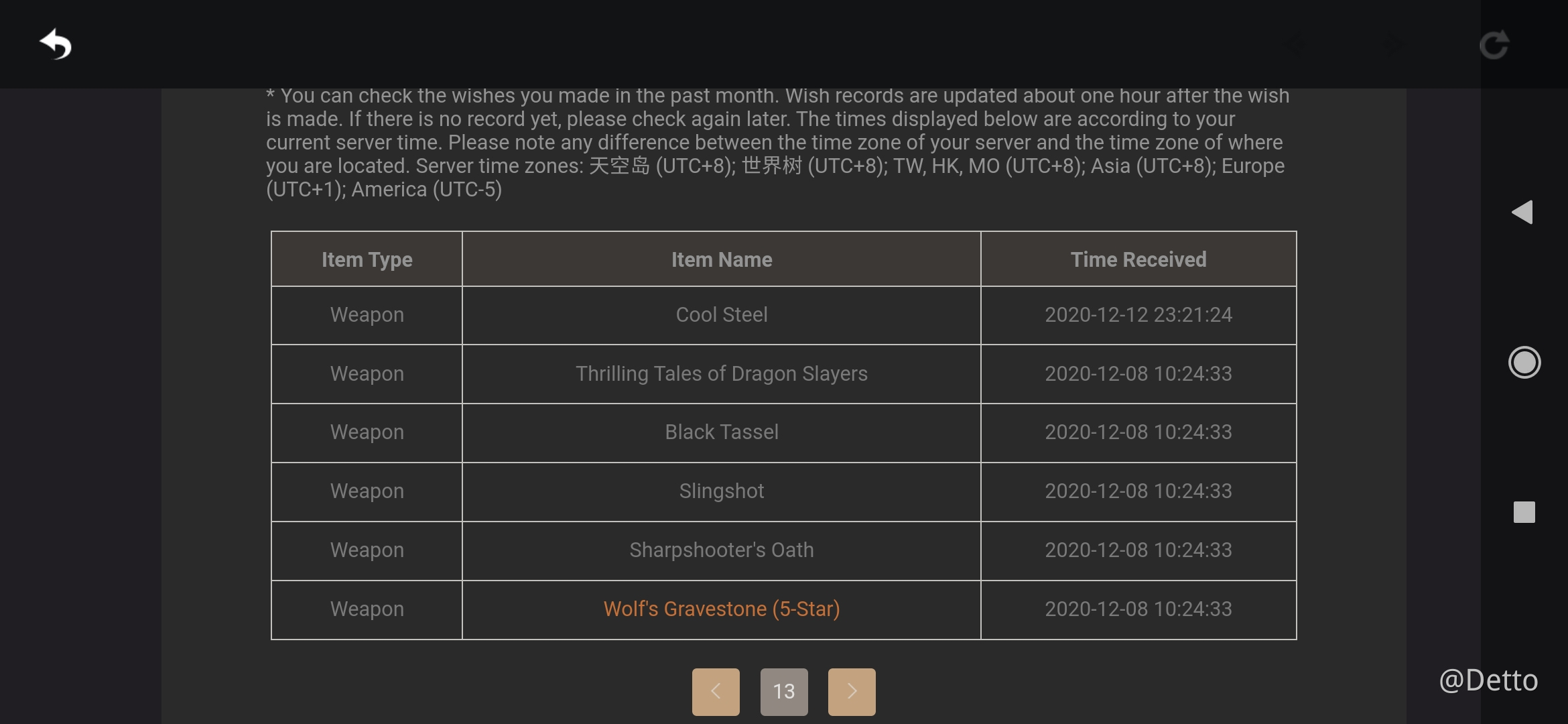 History Pity Counter Genshin Impact | HoYoLAB