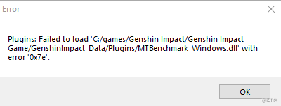 Ошибка при запуске 0x7e Как решить? Genshin Impact | HoYoLAB