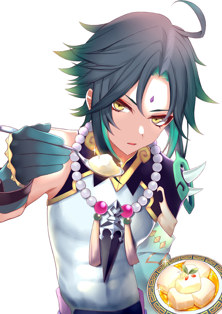 Xiao with his favorite food Genshin Impact | HoYoLAB