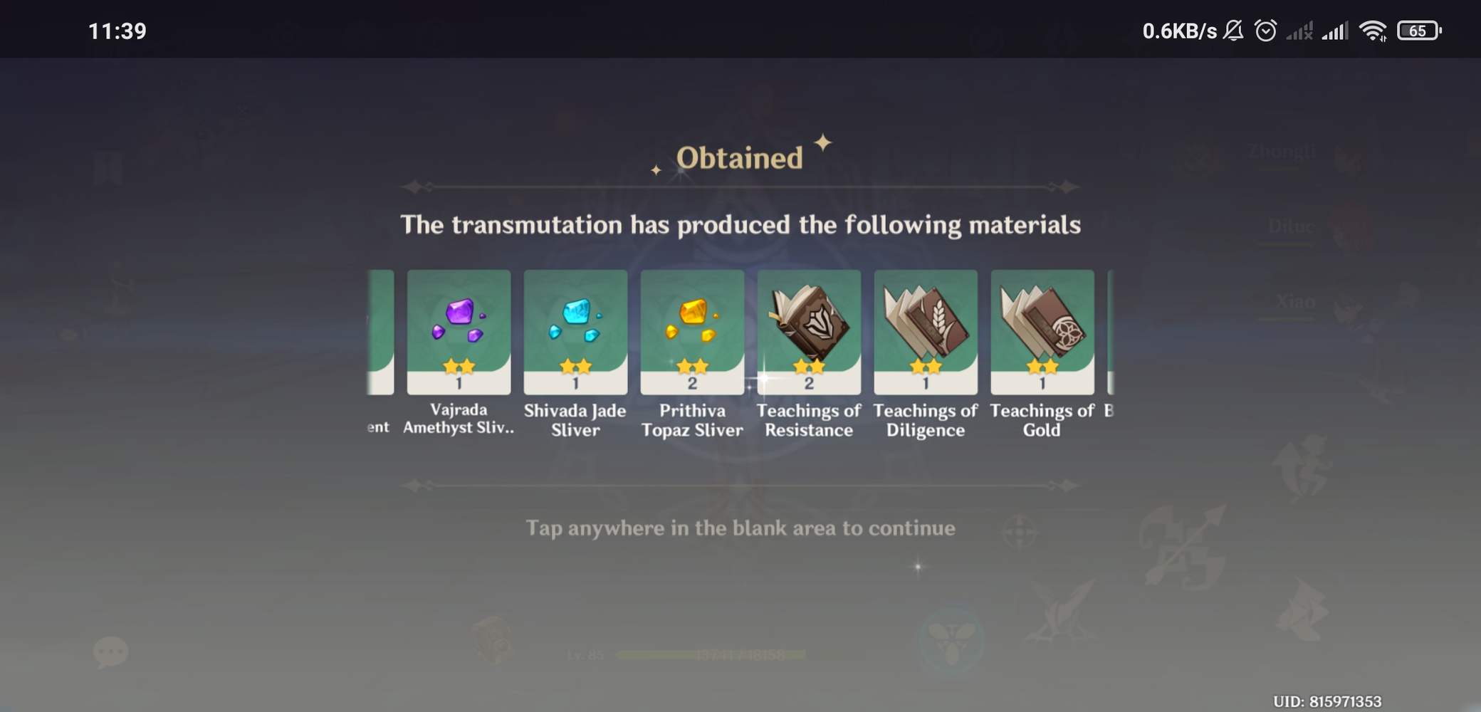 First Transmutation Genshin Impact | HoYoLAB