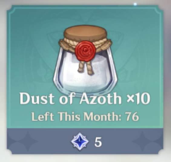 Dust of Azoth is one of the best thing Mihoyo Add Genshin Impact | HoYoLAB