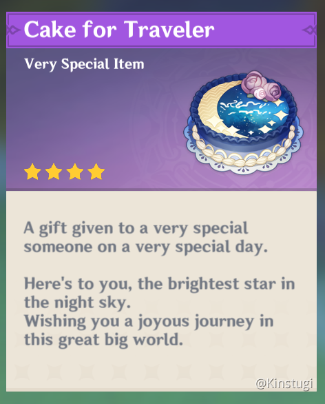 cake for traveler? Genshin Impact | HoYoLAB