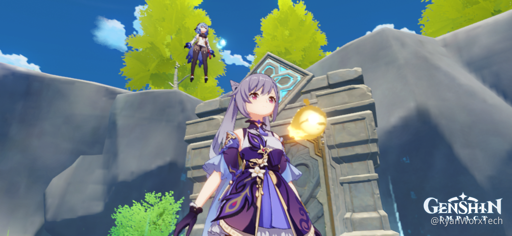 She's my paimon now, and my best Waifu is floating🤗🤩 Genshin Impact ...