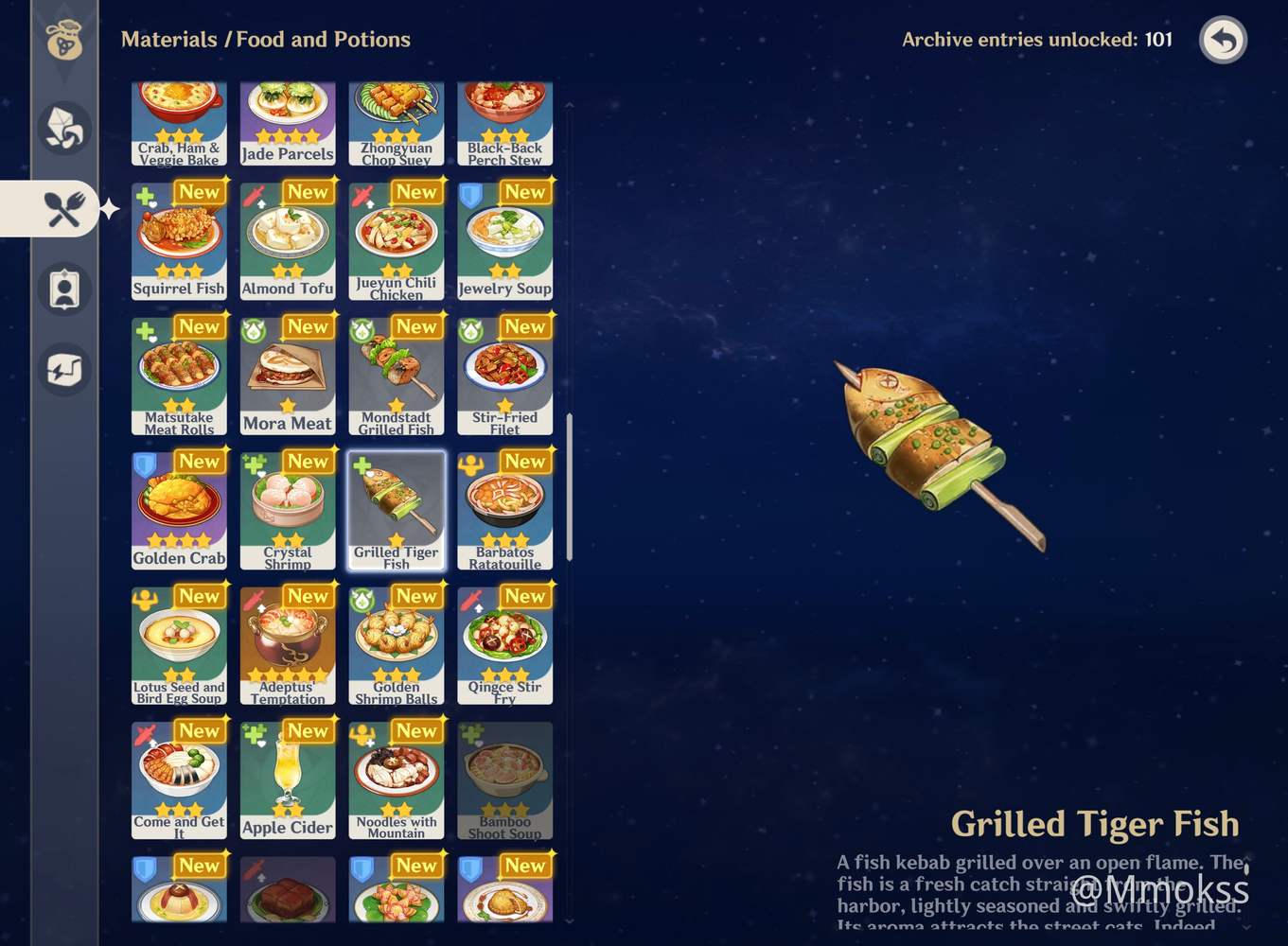 Skip Almond Tofu, we need Grilled Ticker Fish for Xiao! Genshin Impact ...