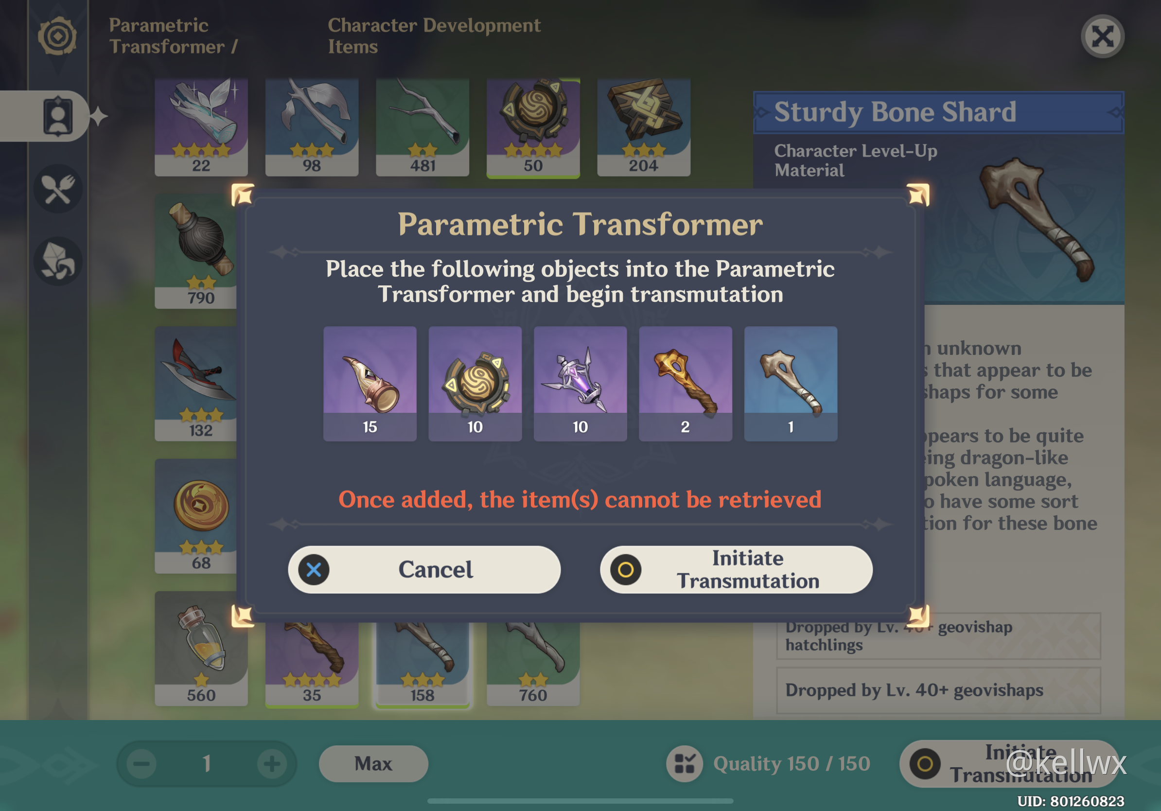 Parametric transformer rewards Genshin Impact | HoYoLAB