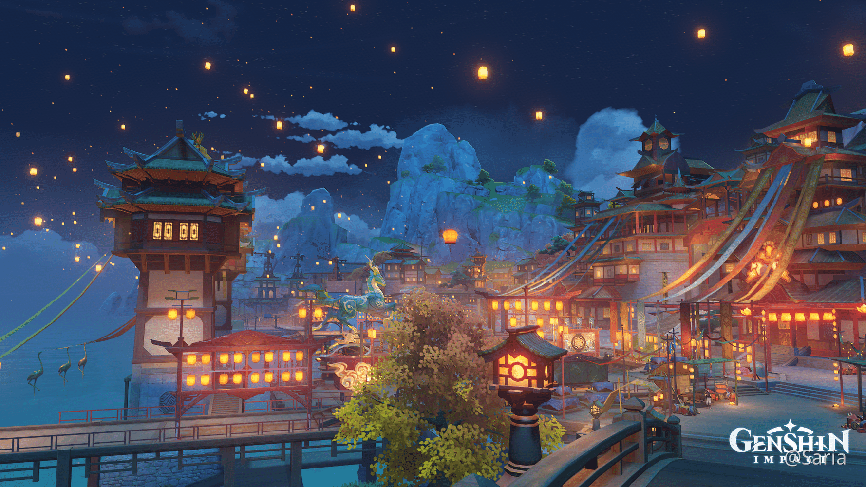 Photo spree - Lantern Festival Liyue Genshin Impact | HoYoLAB