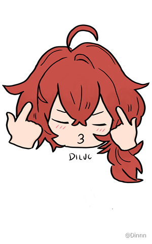 Diluc 'it really hurts' emoji Genshin Impact | HoYoLAB
