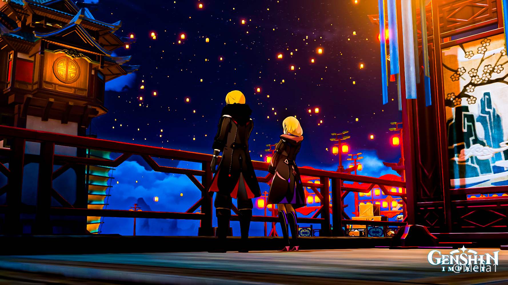 Liyue at Night (Lovely Fatui guards) Genshin Impact | HoYoLAB