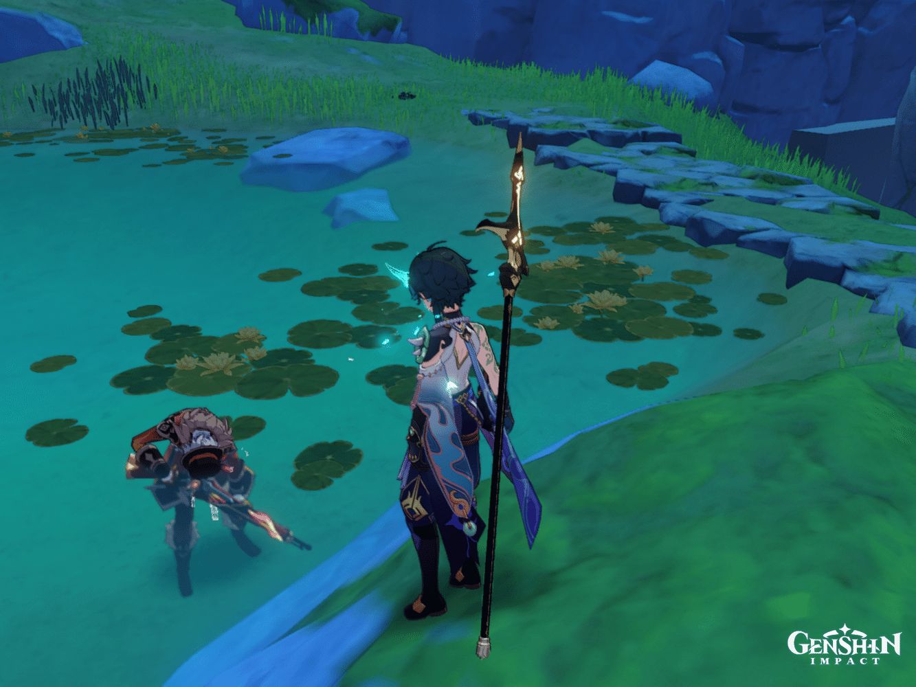 Just Pyroslinger activated his shield while standing in the water ...