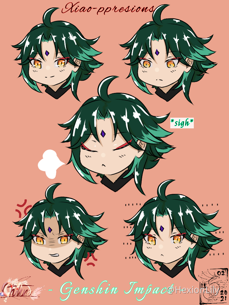 Xiao-ppresions icons Genshin Impact | HoYoLAB