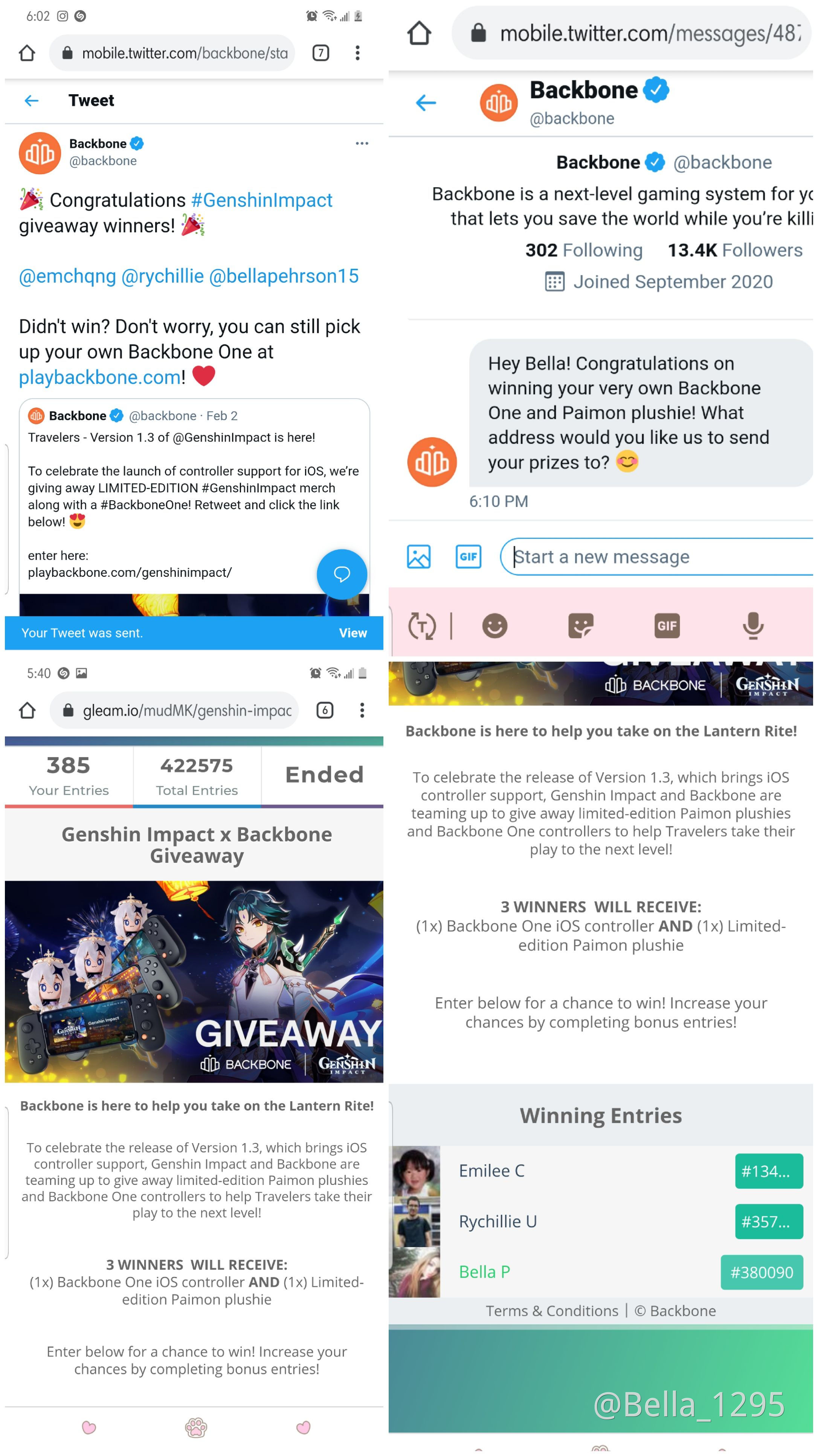 I won guys!! This is my first time winning a giveaway in my life ...