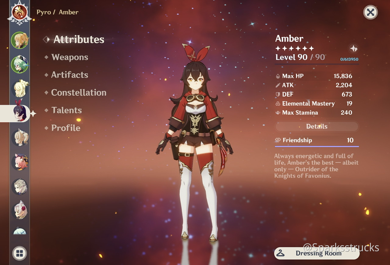 Build amber Genshin Impact | HoYoLAB