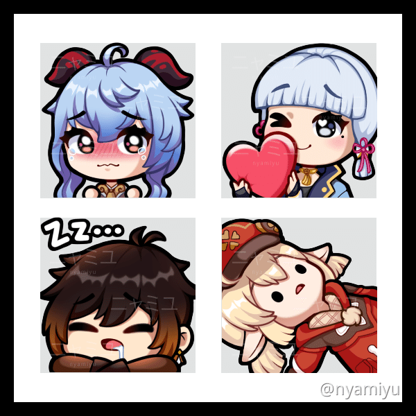 some emotes I made :D Genshin Impact | HoYoLAB