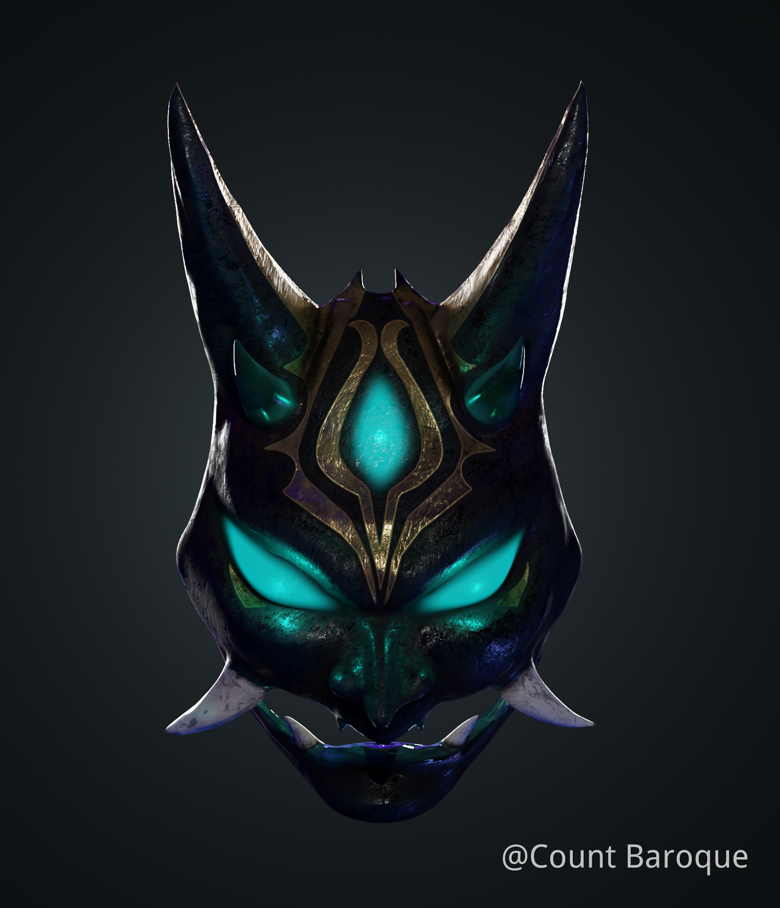 A sea of lights - The vigilant Yaksha Mask [Blender] [3D] Genshin ...