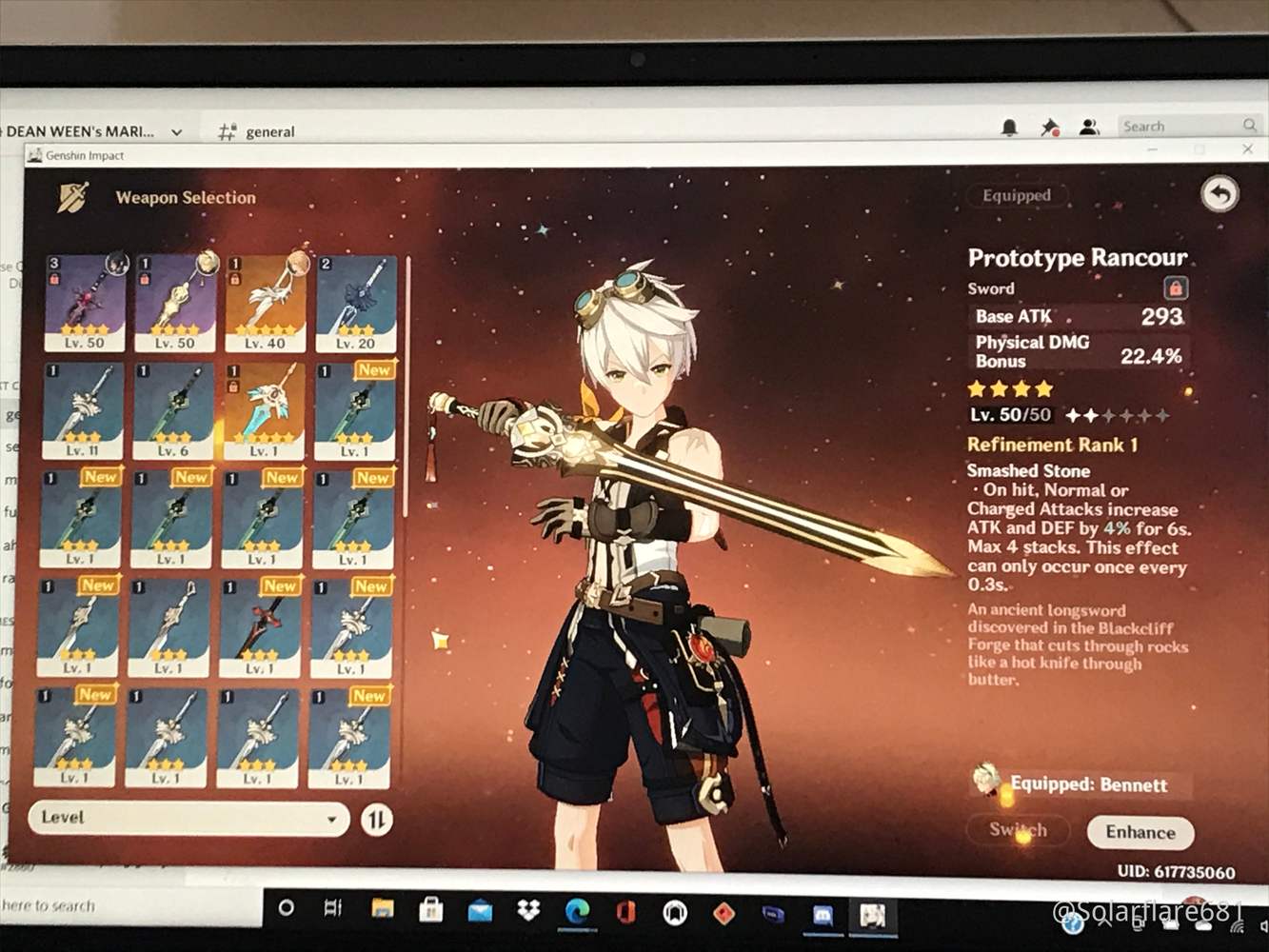 Help with weapon for Bennett Genshin Impact | HoYoLAB