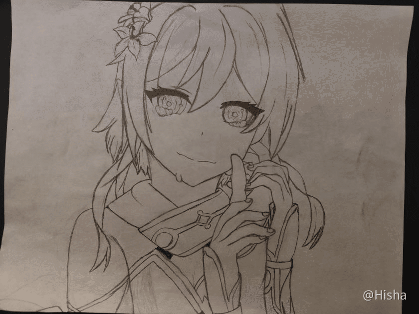 Lumine Basic Drawing/Coloring Process (Kinda) Genshin Impact | HoYoLAB