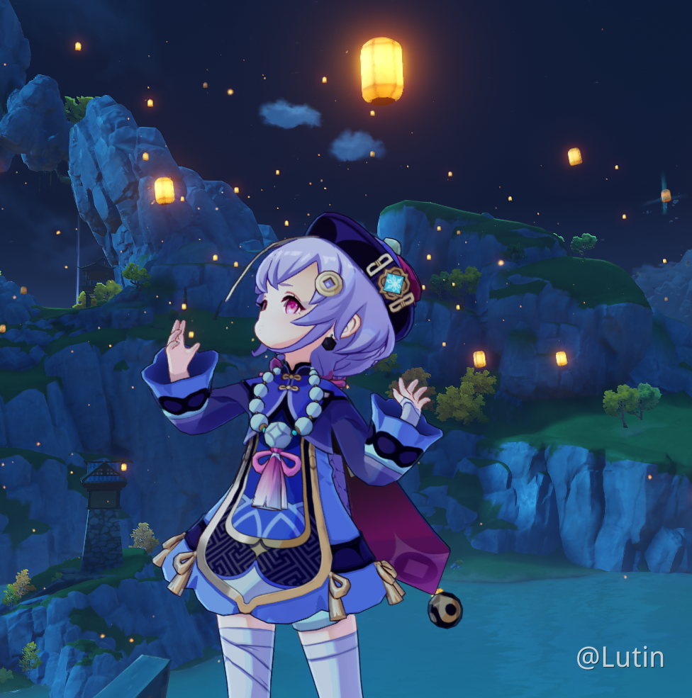 QiQi enjoying the Lantern Rite ^w^ Genshin Impact | HoYoLAB