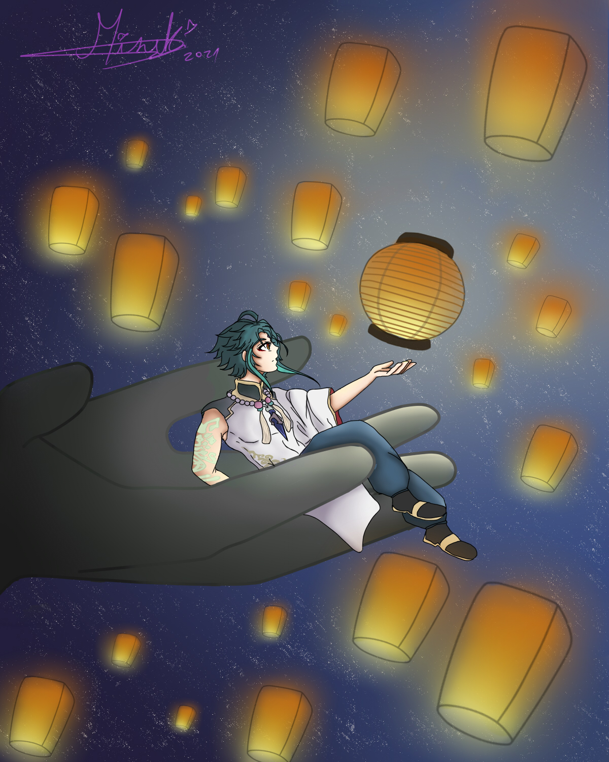 A sea of Lights - Xiao's Wish Genshin Impact | HoYoLAB