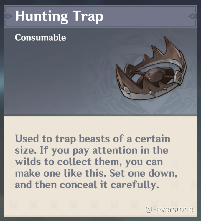 Hunting Trap? Genshin Impact | HoYoLAB