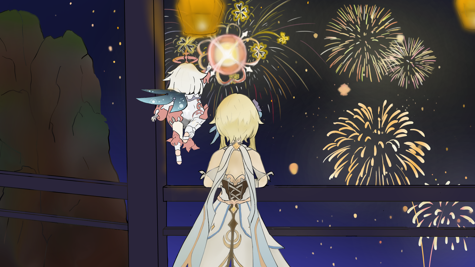 A Sea Of Lights - With Klee's bomb firework Genshin Impact | HoYoLAB