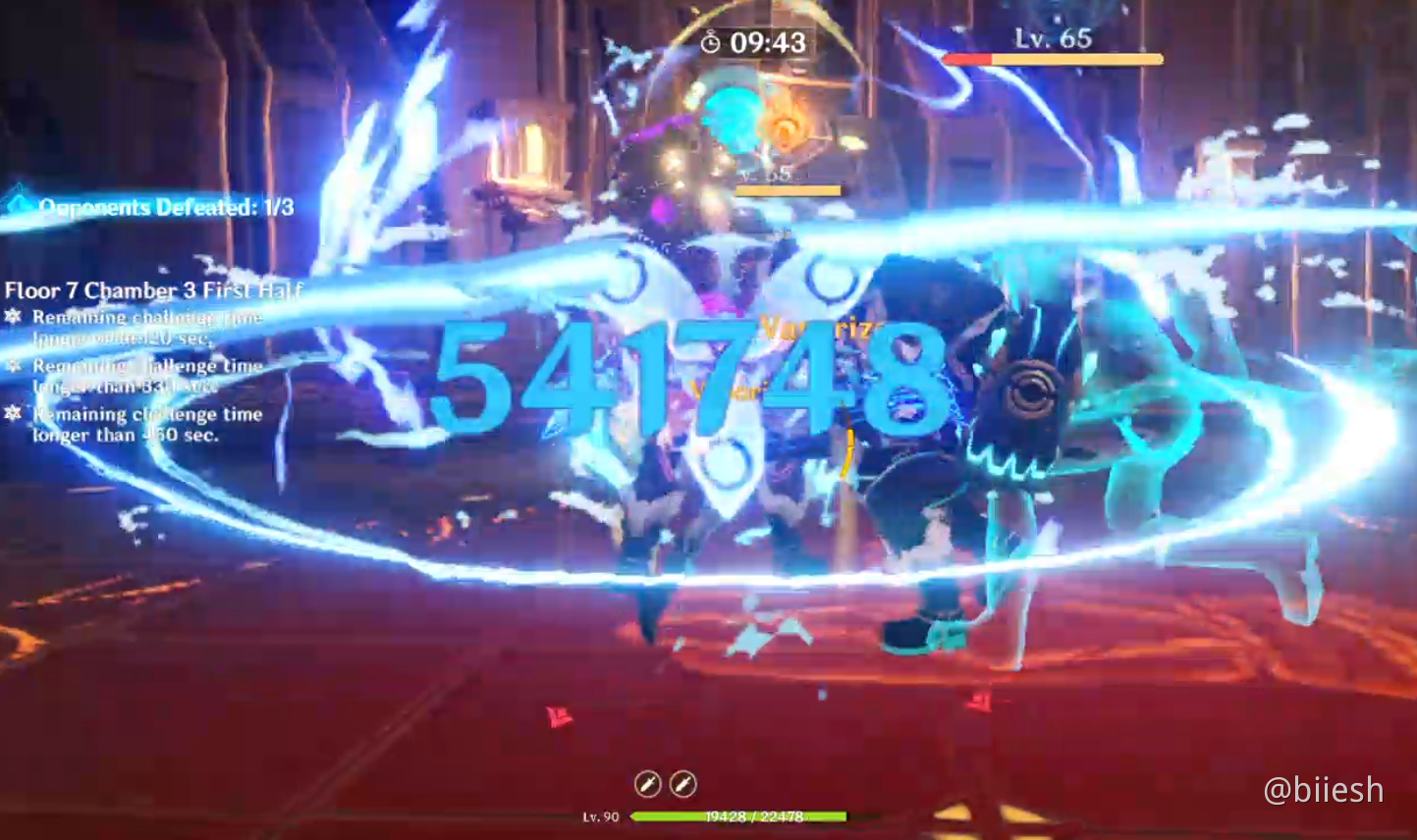 i hit 541k (abyss) and 261k (open world) with childe (budget-friendly ...