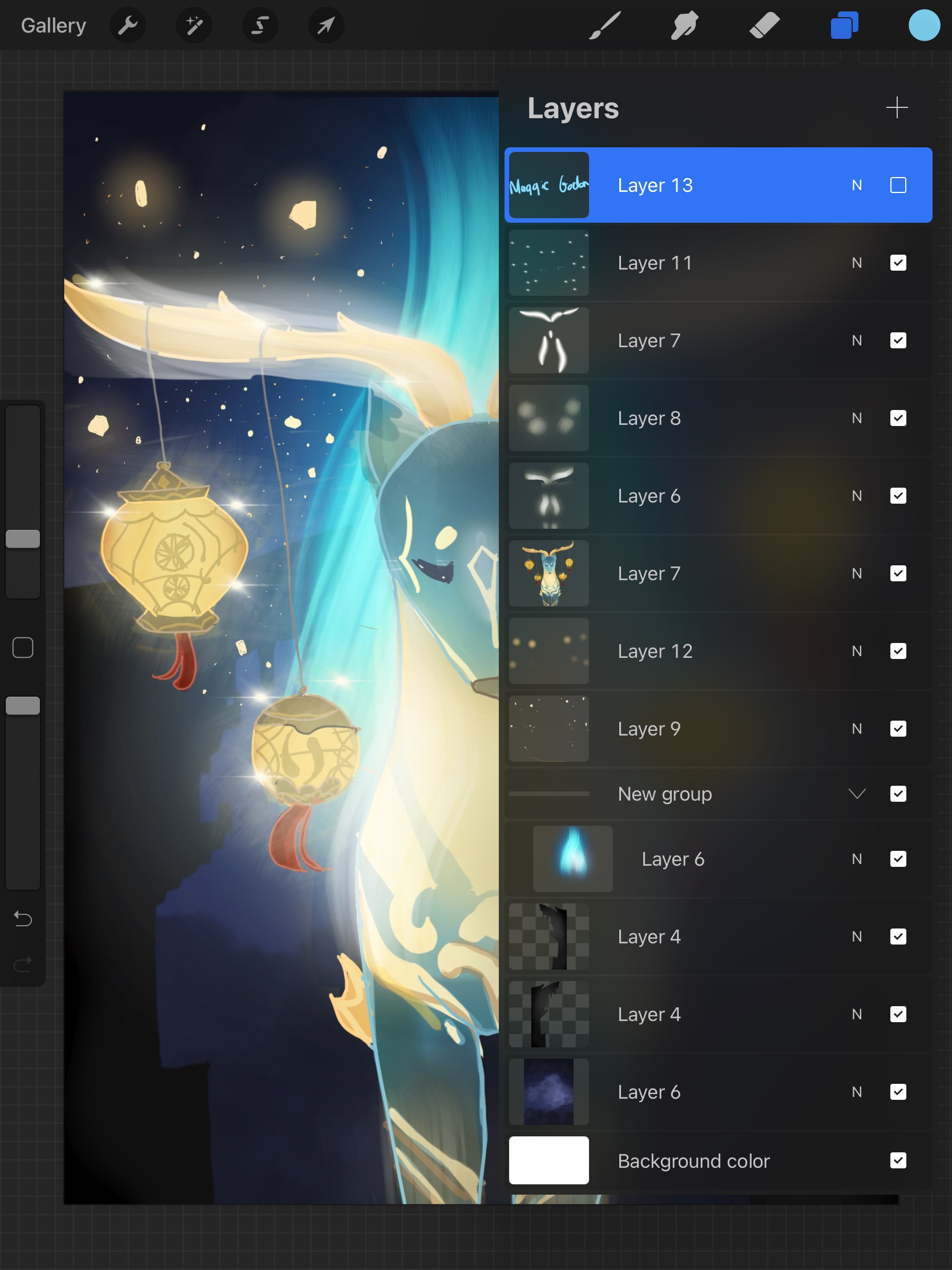 A Sea Of Lights-The Deer Genshin Impact | HoYoLAB