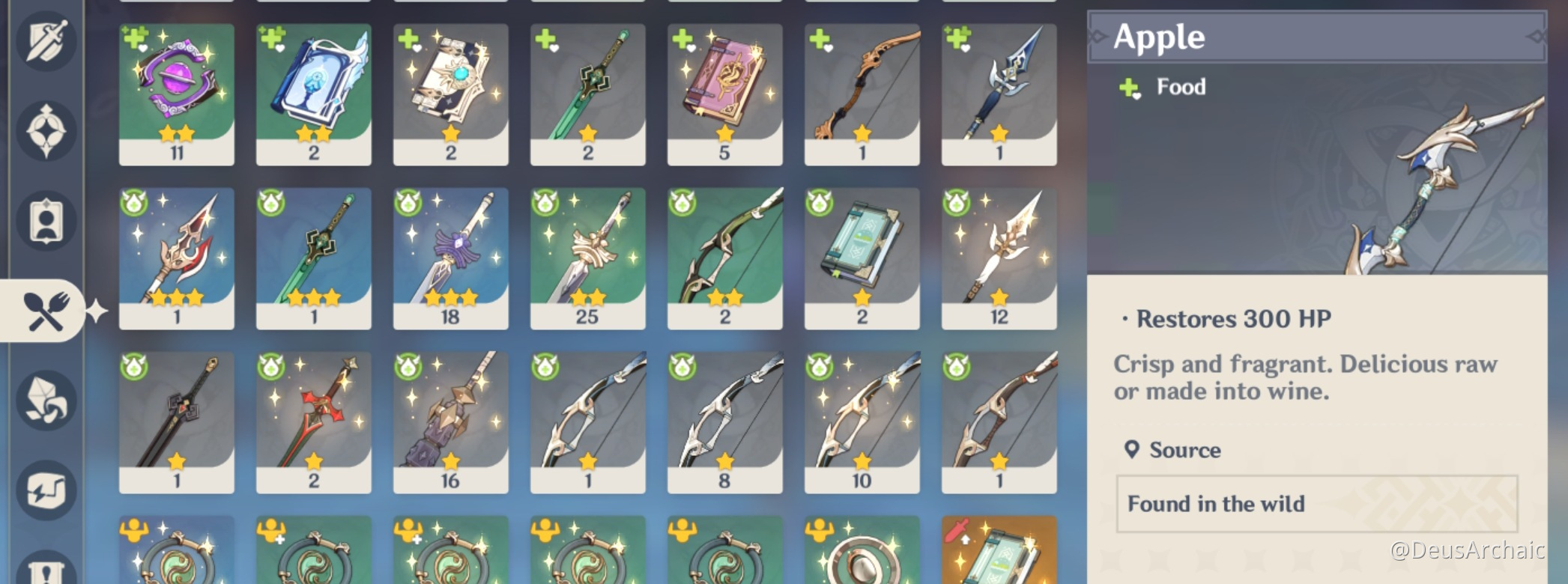 Food Weapon Genshin Impact | HoYoLAB