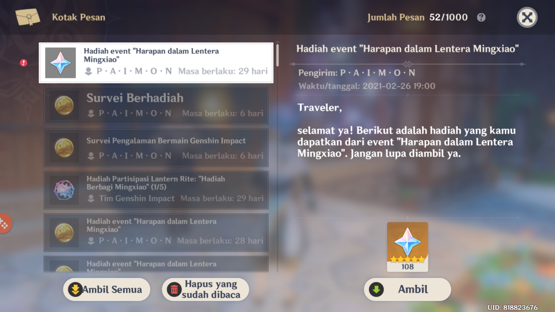 Thanks mihoyo Genshin Impact | HoYoLAB