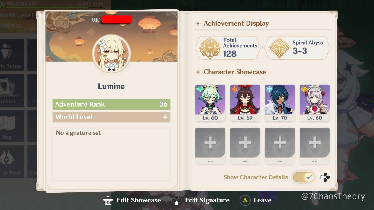 Hide UID Option (Paimon Menu, Bottom-Right Display, and Friend Details ...