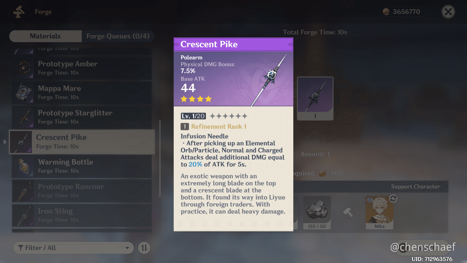 Which polearm to forge? Genshin Impact | HoYoLAB