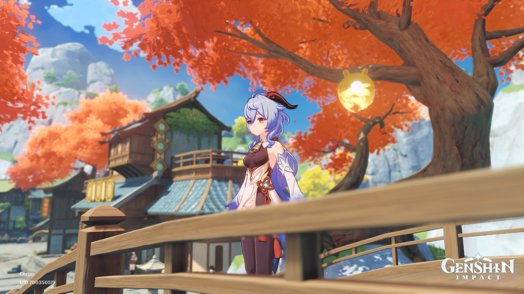 on the bridge in liyue Genshin Impact | HoYoLAB